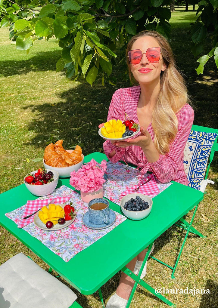 Gingham Palace Blusa Sixtine - Micro cuadro vichy rojo